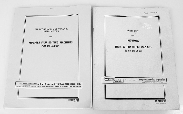 MAGNASYNC MOVIOLA MODEL UD 20 CS, MOVIE FILM EDITING MACHINE, W/ MANUAL ...